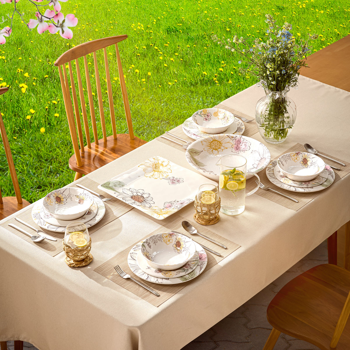 Melamine Square Platter, Spring Floral 13" – Giftology East Longmeadow