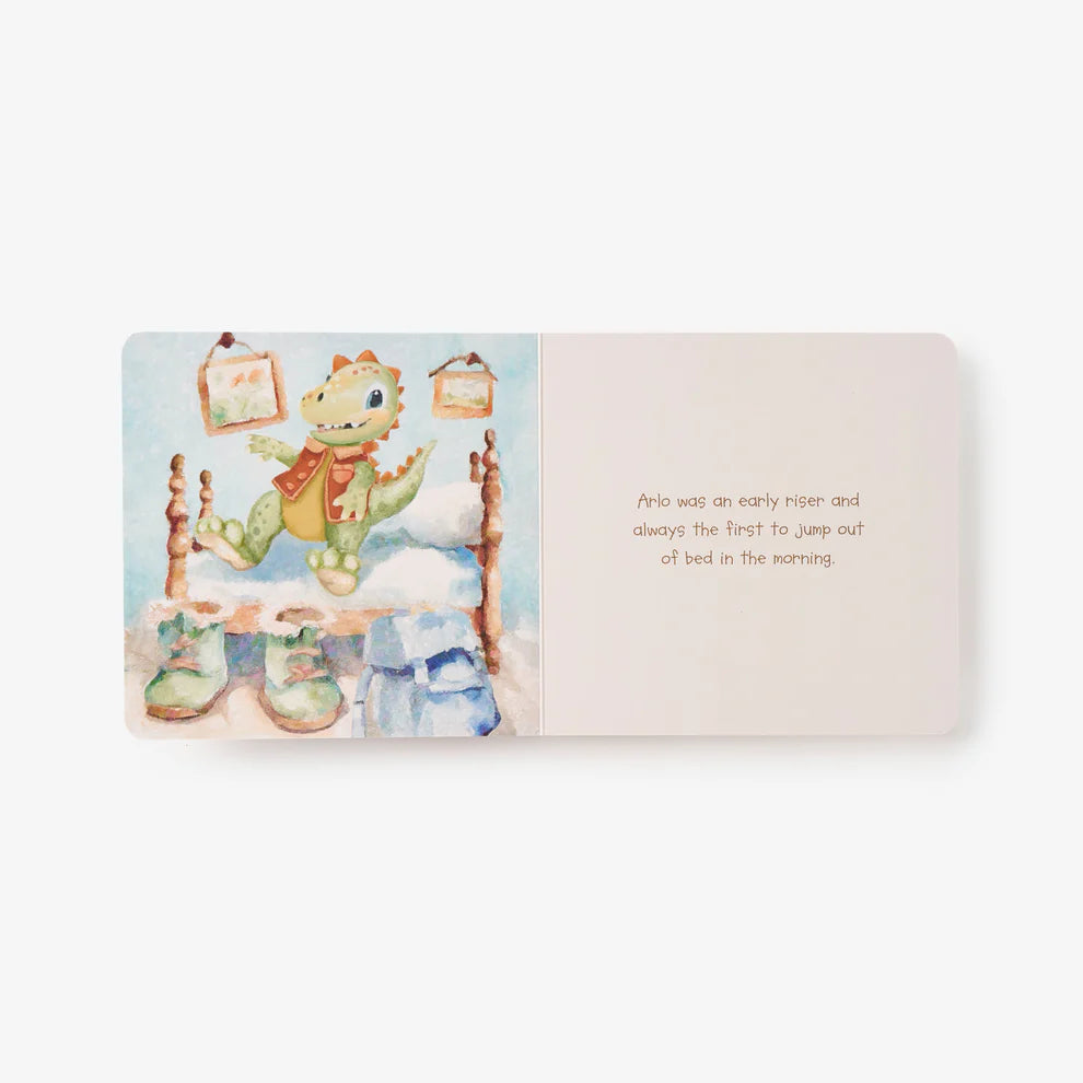 Arlo Finds Iggy Dinosaur Board Book – Giftology East Longmeadow