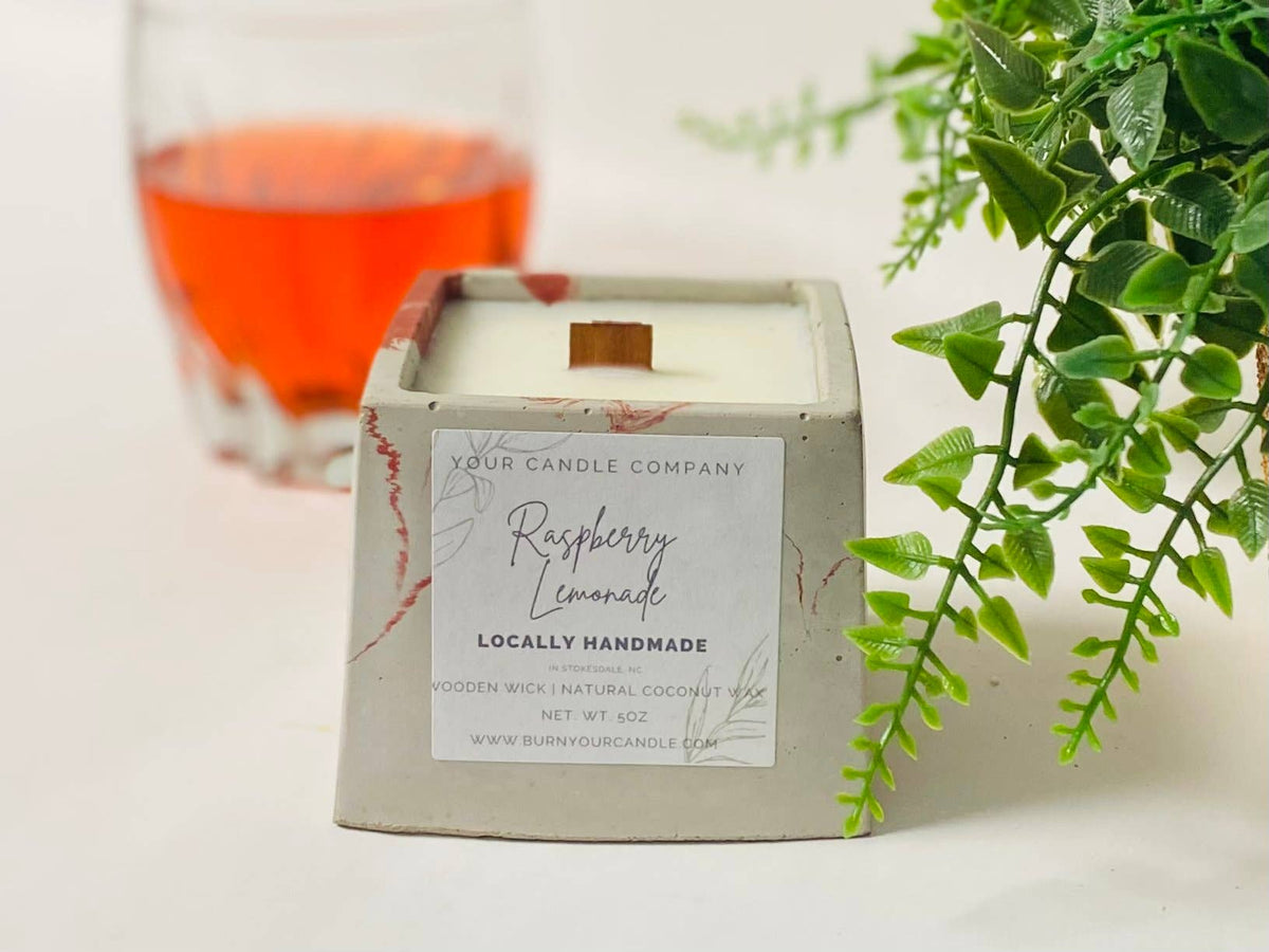 Raspberry Lemonade Candle Medium Square – Giftology East Longmeadow